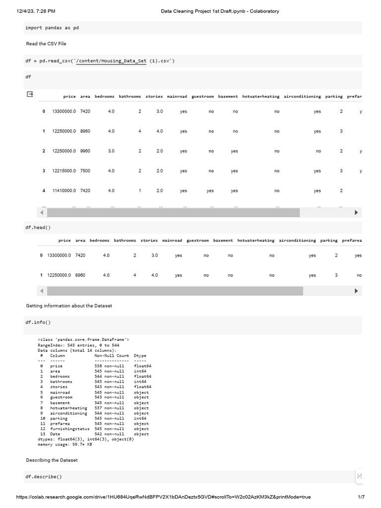Data Science Project Pdf Information Technology Data Management