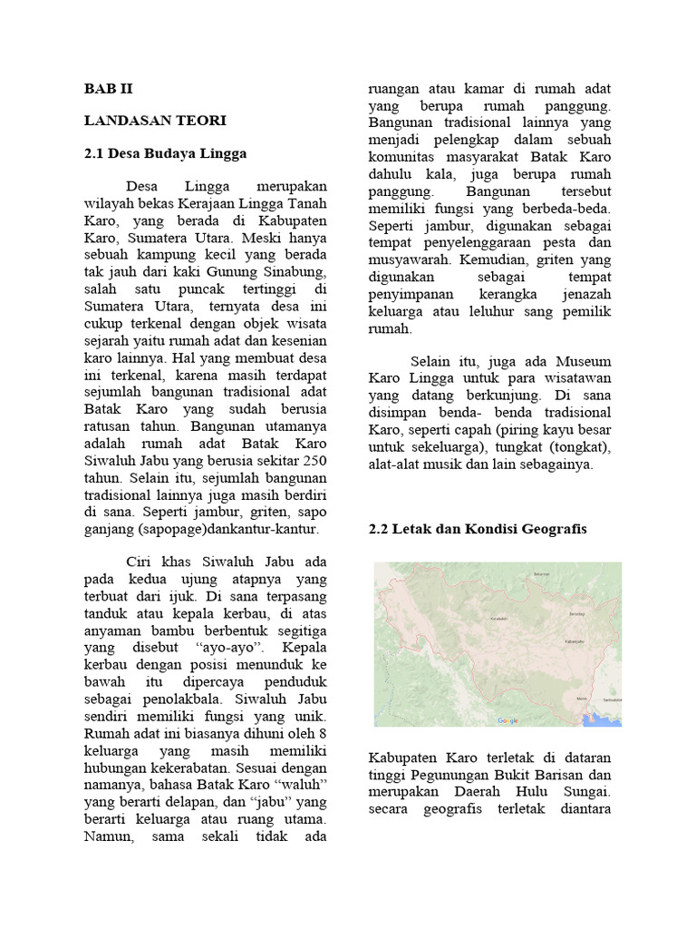 Rumah Adat Karo | PDF
