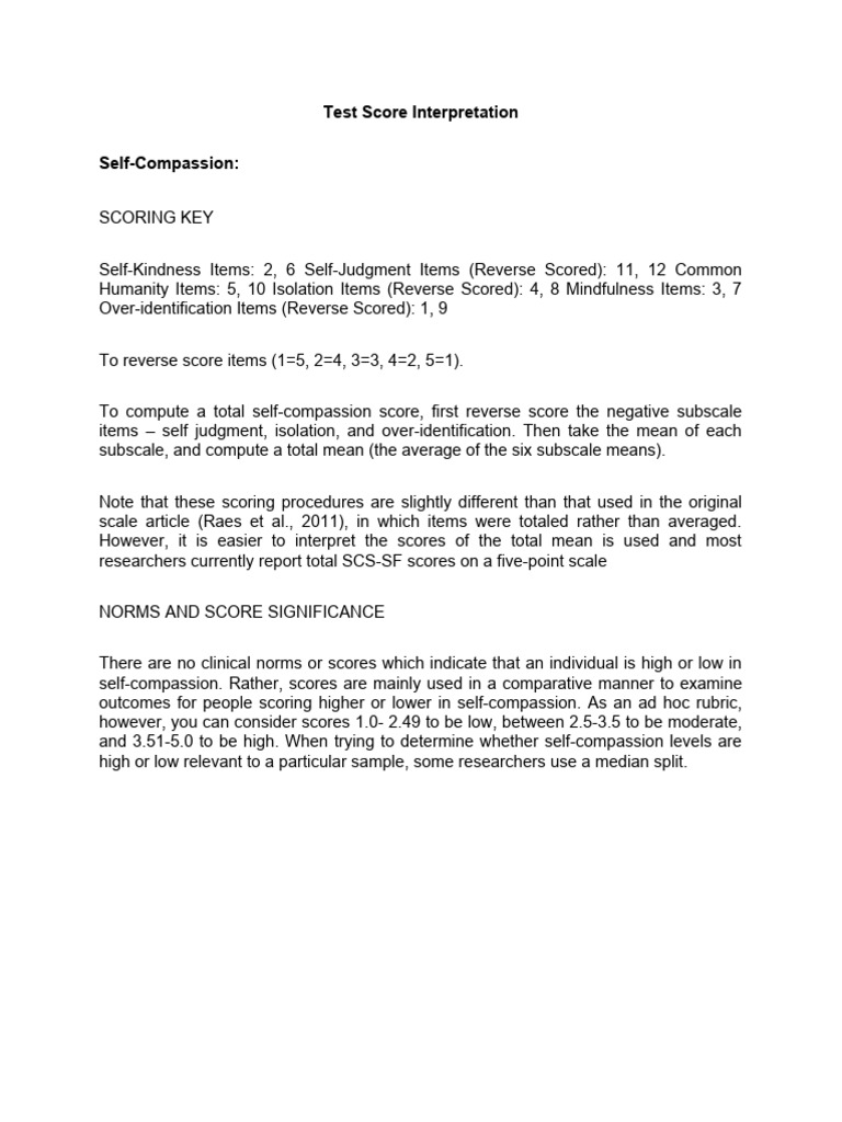 Test Score Interpretations | PDF | Social Psychology | Cognition