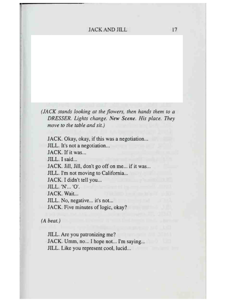 Jack and Jill SCENE | PDF