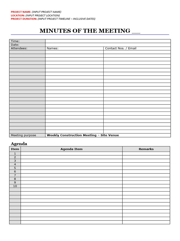 Weekly Mom Standard Format | PDF