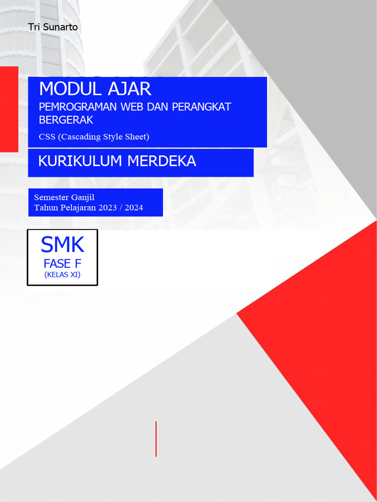 Modul Ajar Pemrograman Web Css Pdf 7326