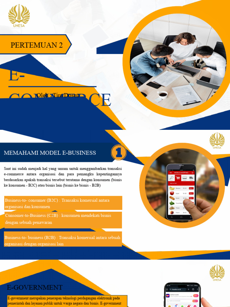 Pertemuan 2 - E-Commerce | PDF | Bisnis | Pengelolaan Keuangan & Uang