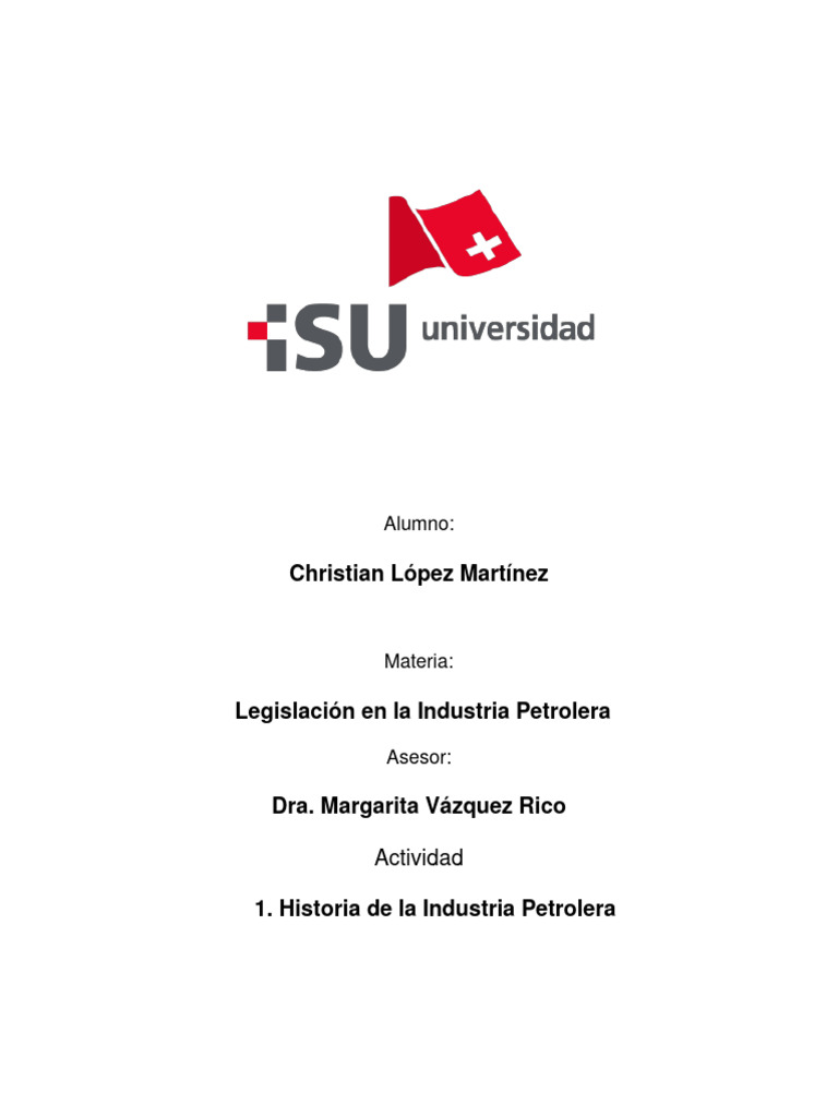 01 - Historia de La Inustria Petrolera | PDF | Petróleo | México 01 - Historia de La Inustria Petrolera | PDF | Petróleo | México