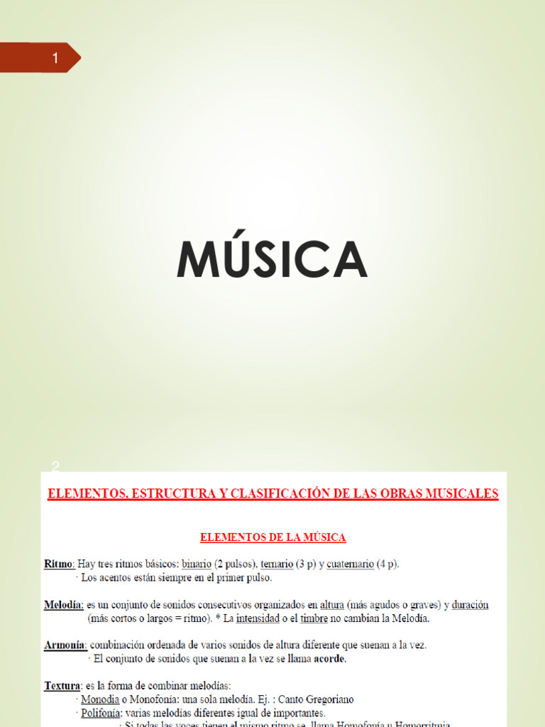 Los Elementos de La Música | PDF | Ritmo | Melodía