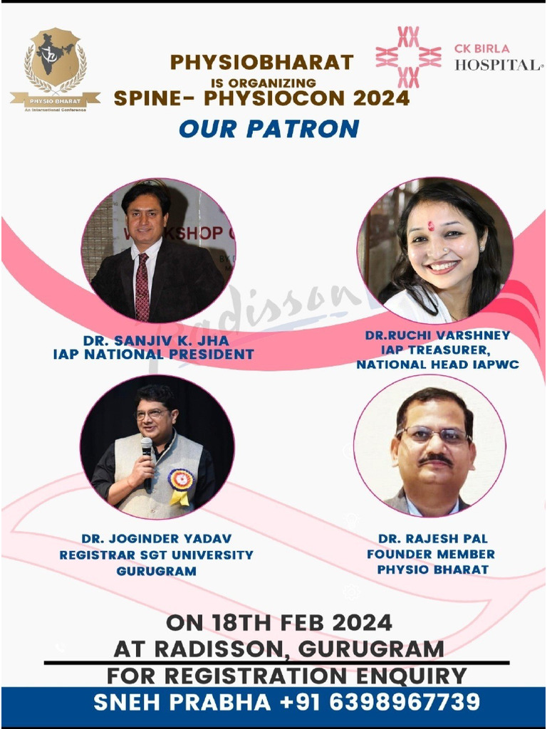 Spine Physiocon 2024 by Physio Bharat | PDF