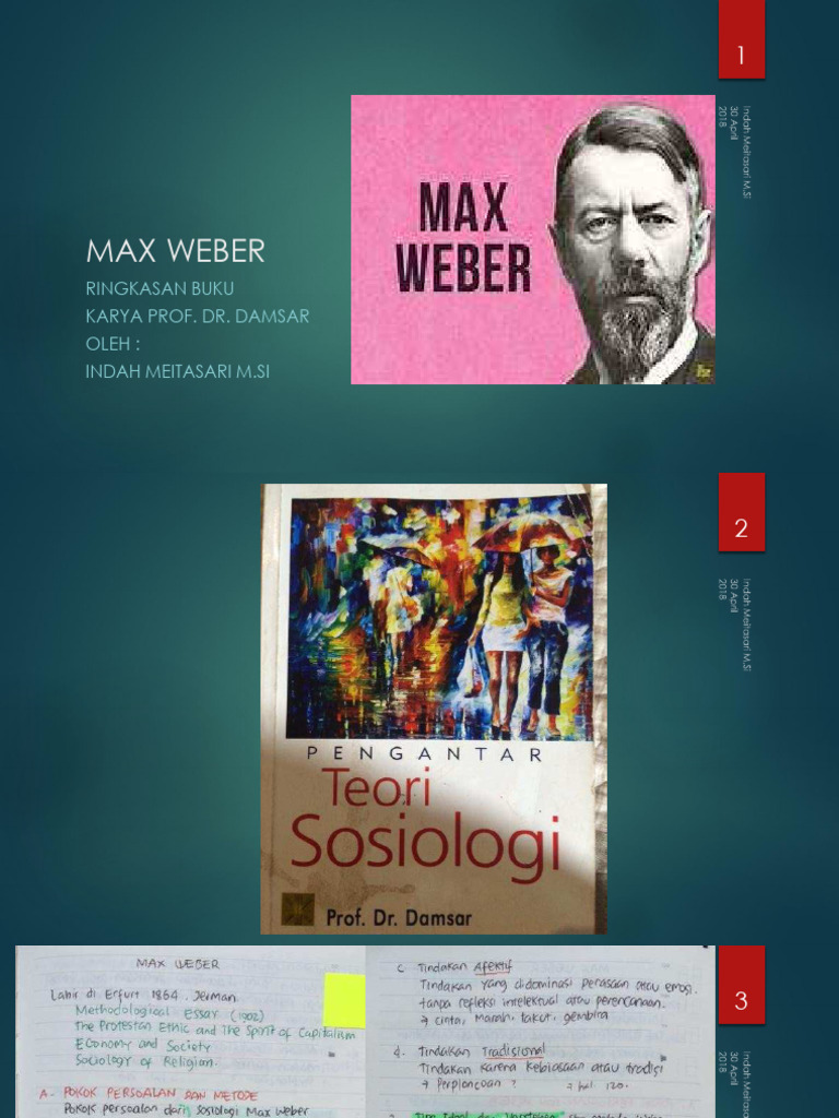 Teori Sosiologi Max Weber | PDF