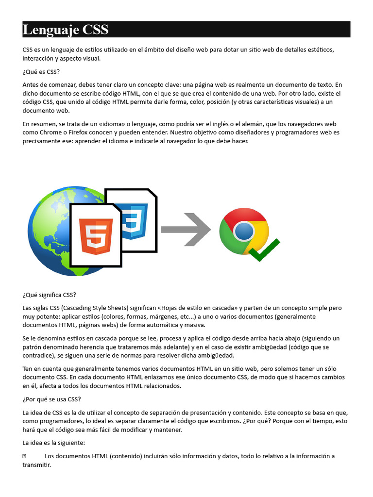Lenguaje CSS | PDF | HTML | Red mundial