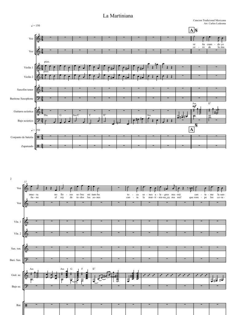 La Martiniana - Partitura Completa | PDF