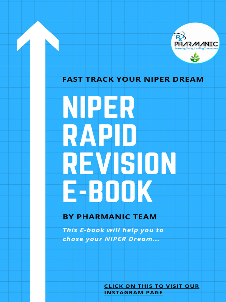 NIPER Rapid Revision E-Book | PDF | Drugs | Clinical Medicine