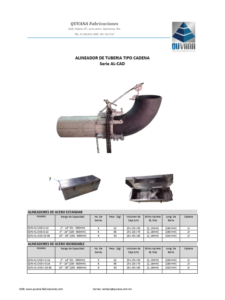 3.-Folleto Alineador de Cadena | Descargar gratis PDF | Ingeniería ...