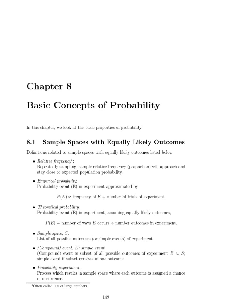 Basic Concepts of Probability | PDF