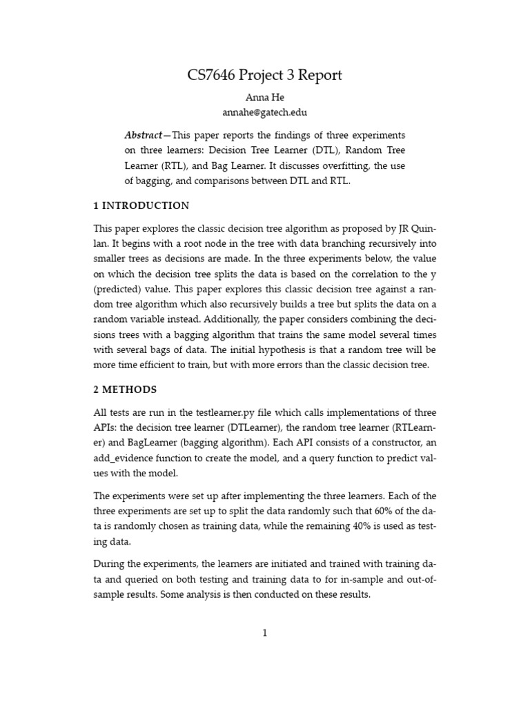 p3 Assesslearners Report | PDF | Root Mean Square Deviation | Experiment