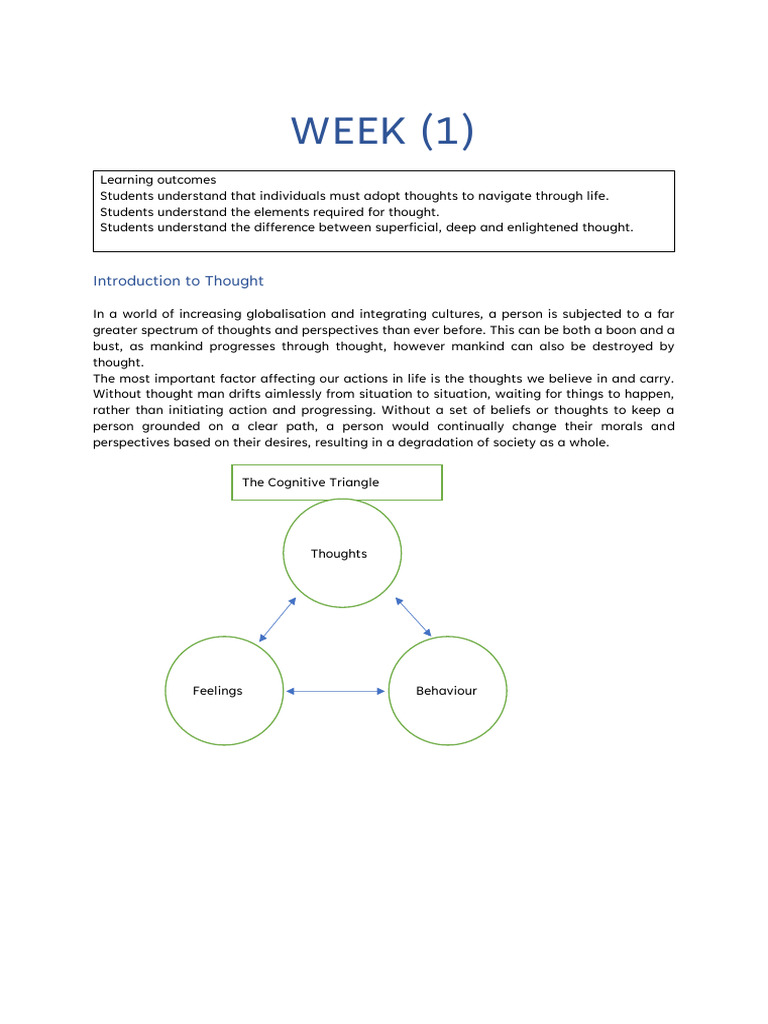 Year 10 Textbook - Term 1 - Part 1 (1-5) | PDF | Thought | Reason