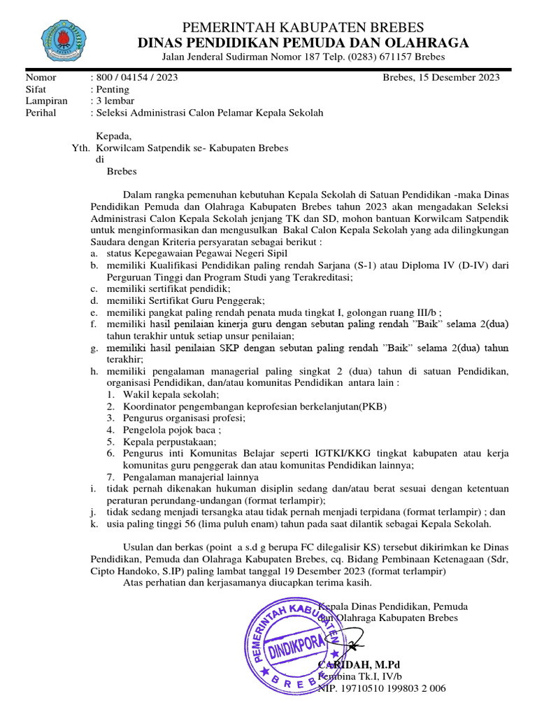 SE Seleksi Administrasi CKS 2023 | PDF