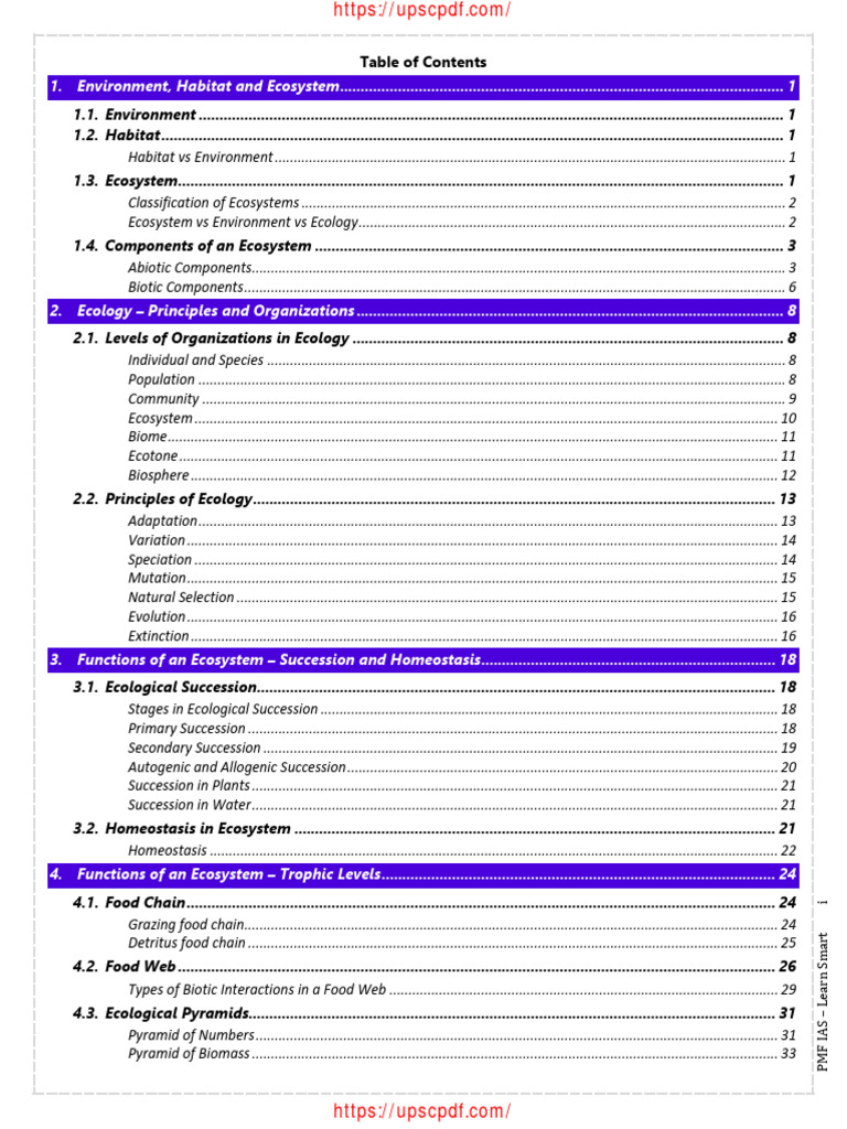 Pmfias-Environment 1 | PDF