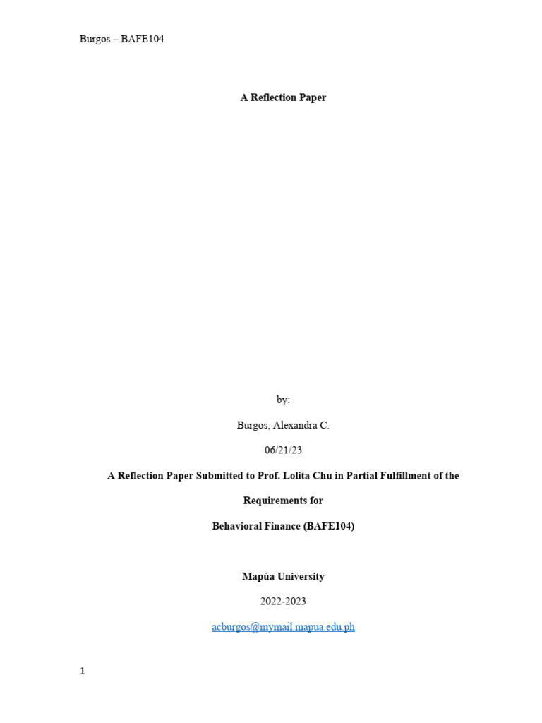 Understanding Loss Aversion in Finance | PDF | Behavioral Economics | Risk