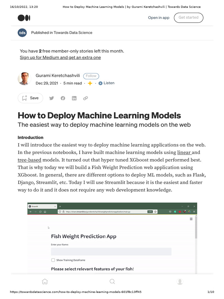 How To Deploy Machine Learning Models - by Gurami Keretchashvili ... How To Deploy Machine Learning Models - by Gurami Keretchashvili ...