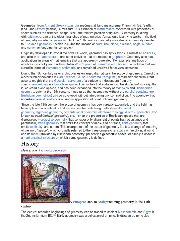 Geometry History | PDF