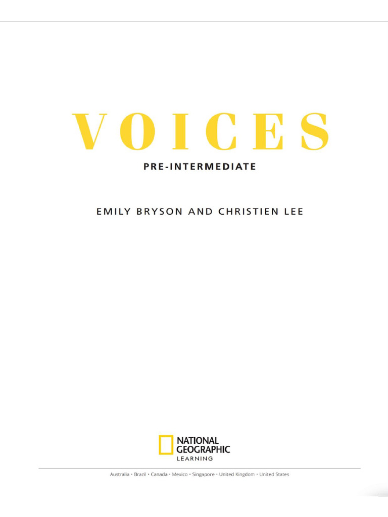 Voices Pre Intermediate SB | PDF Voices Pre Intermediate SB | PDF