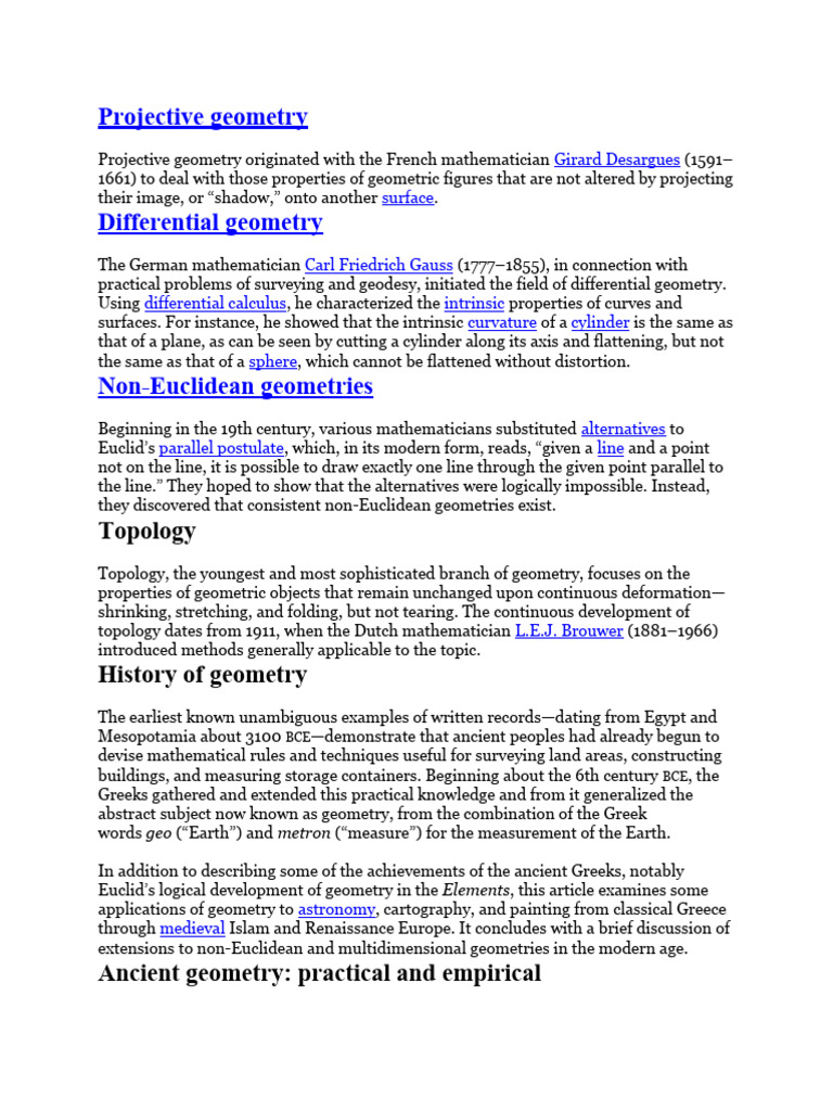 Geometry Meaning 1 | PDF | Geometry | Differential Geometry