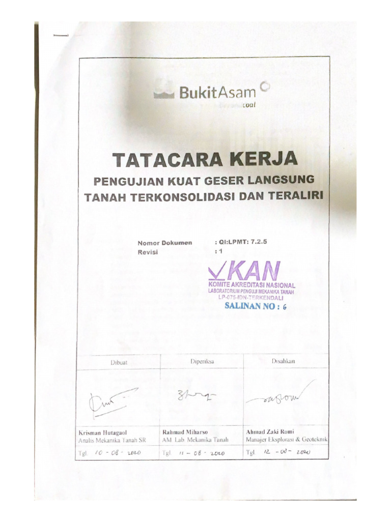 Tatacara Kerja | PDF