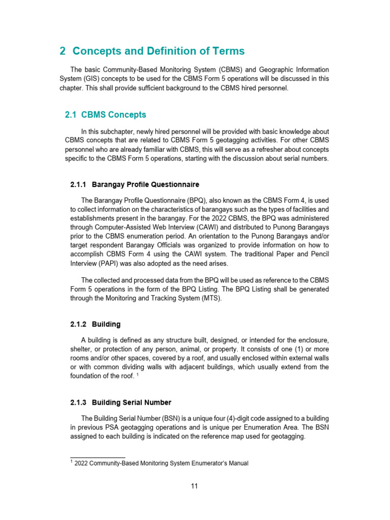 CBMS Form 5 Geotagging Guide | PDF | Solar Power | Water Purification