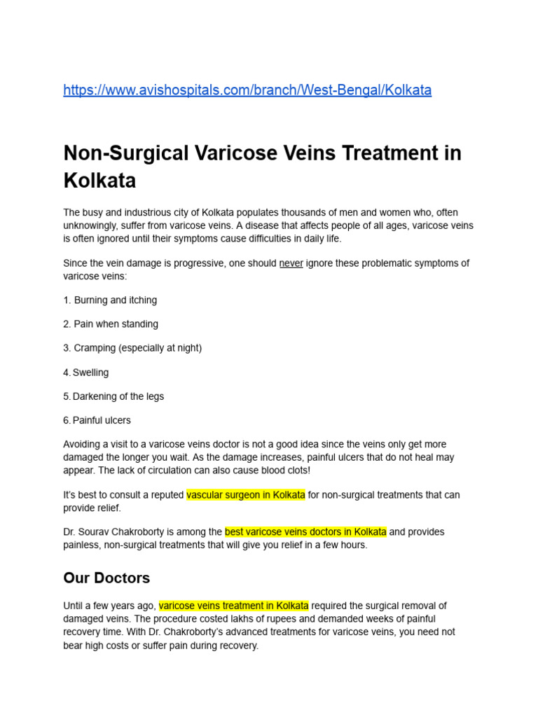 Non-Surgical Varicose Veins Solutions | PDF | Varicose Veins | Surgery
