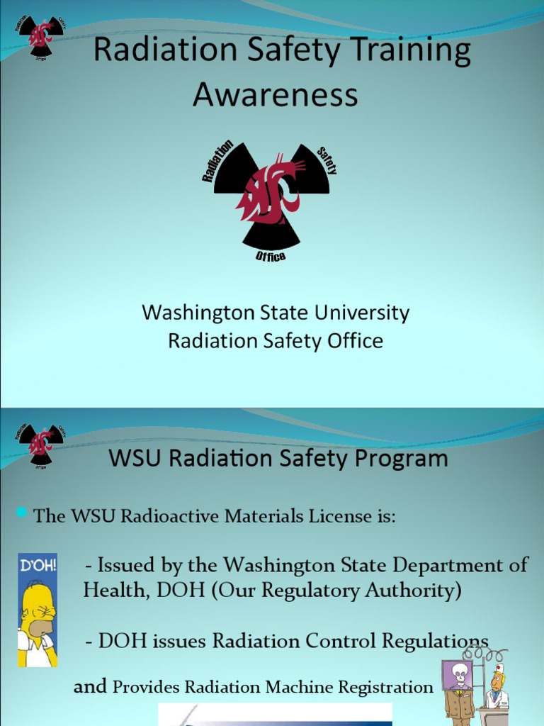 Radiation Safety Training Awareness | PDF | Ionizing Radiation ...