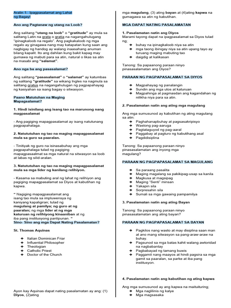 ESP 3rd Grading | PDF