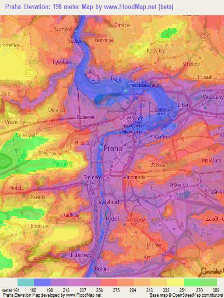 Mapa Topográfico de Praga PDF | PDF