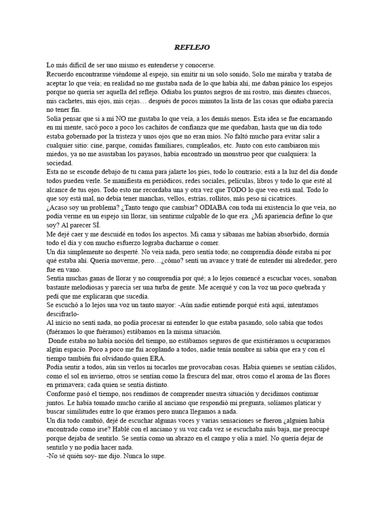 El Reflejo de Mi Espejo | PDF