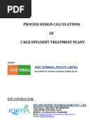 ETP Design Calculation | PDF | Chemistry | Materials
