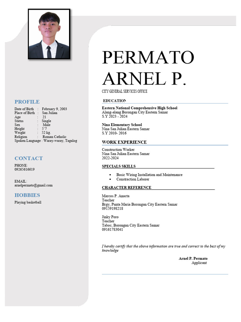 Arnel Permato | PDF