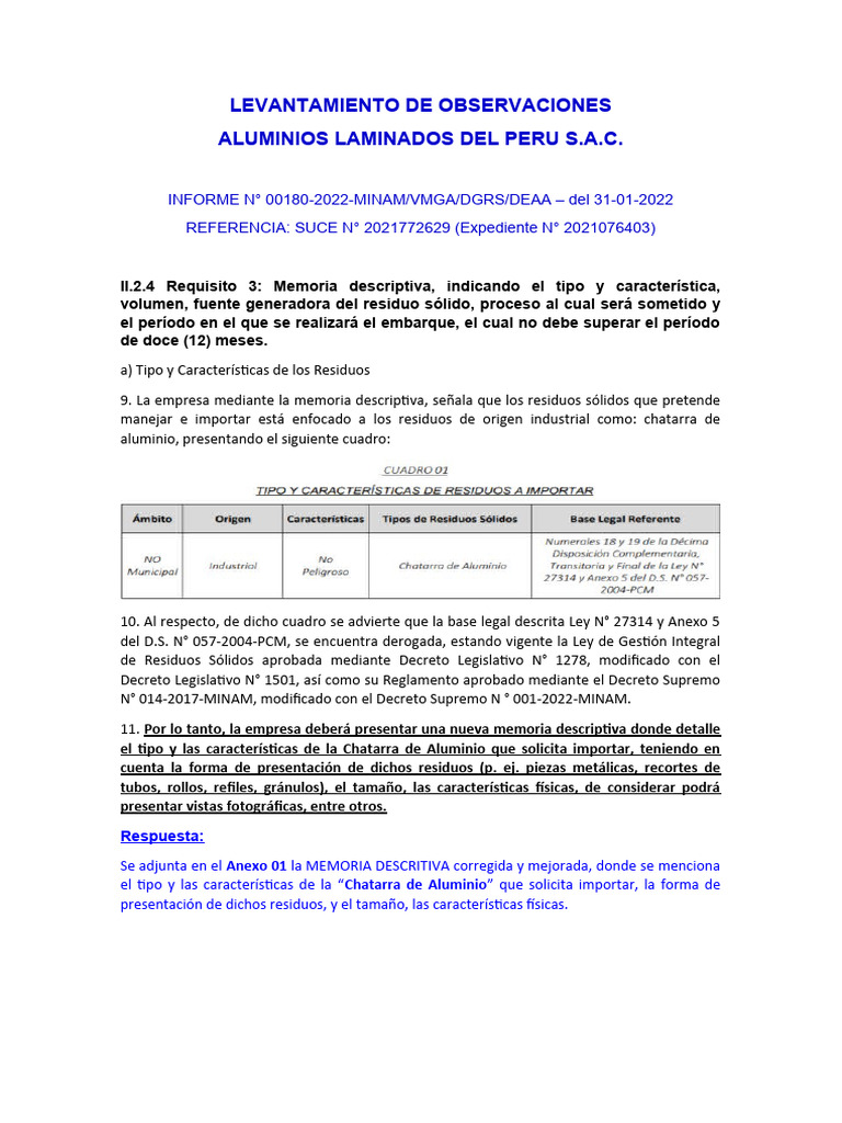 Auminios - Lev. de Obser 2022 | PDF Auminios - Lev. de Obser 2022 | PDF