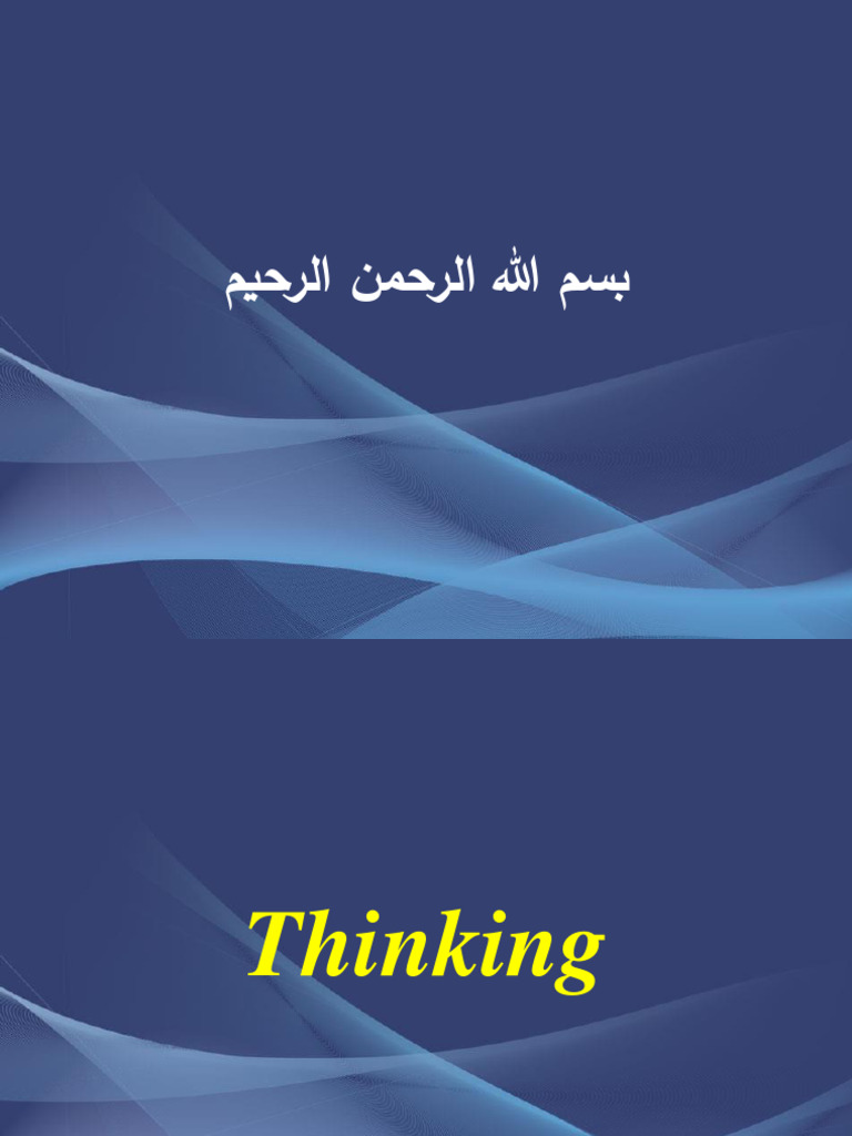 Thinking | PDF | Thought | Creativity