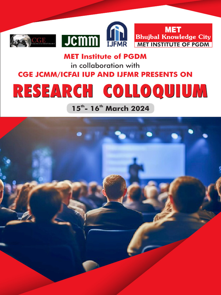 Research Colloquium 2024 | Download Free PDF | Doctor Of Philosophy | Master Of Business ...