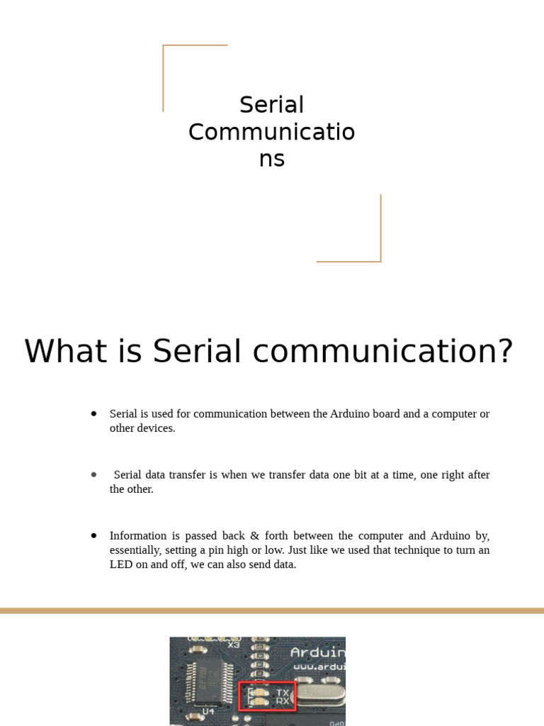 Serial Communications Pdf Bit Arduino