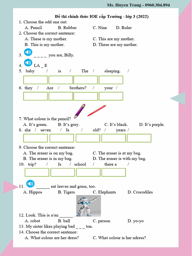IOE 3 CẤP TRƯỜNG | PDF