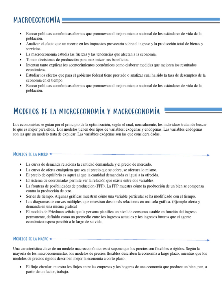 Objetivos de La Macroeconomia | PDF | Macroeconómica | Curva de Phillips