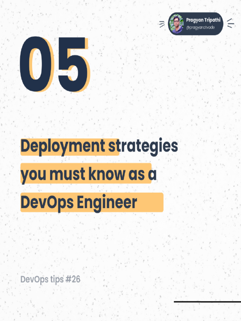 5 Deployment Strategies You Must Know As A DevOps Engineer | PDF