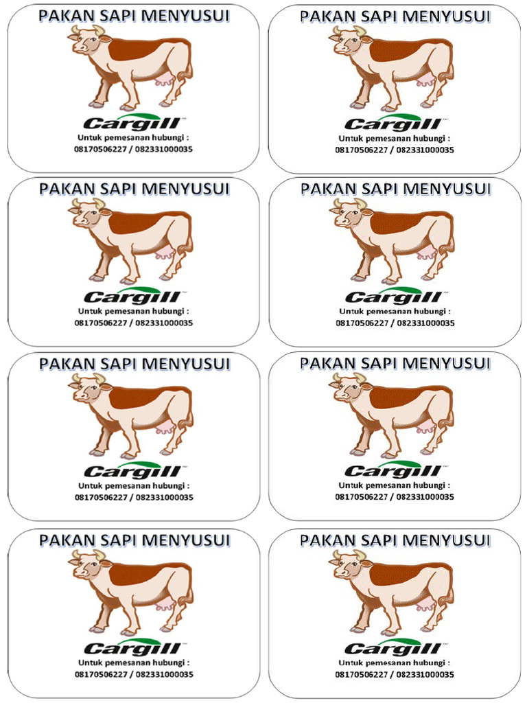 Brosur Sapi Menyusui | PDF