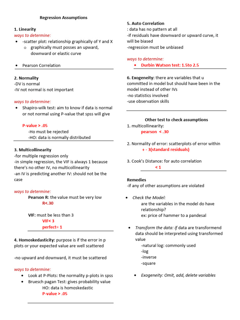 Econometric Notes Pdf Statistics P Value