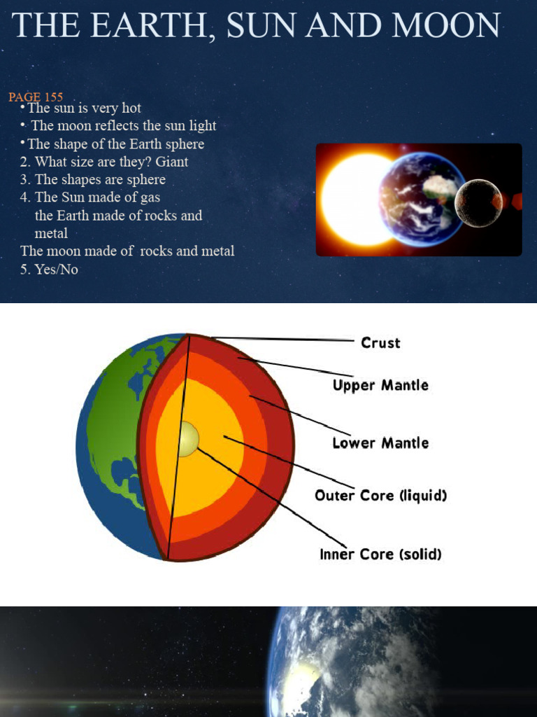Earth, Sun, and Moon: Their Properties | PDF