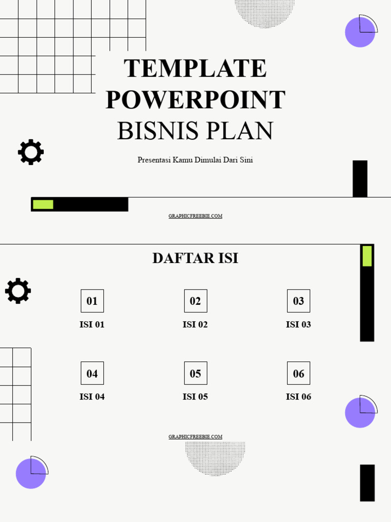 Template PowerPoint Bisnis Plan | PDF | Karier & Perkembangan | Bisnis