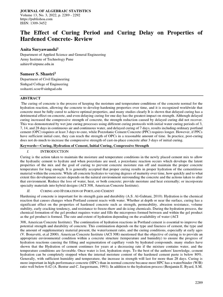 Review+Paper Initial+Curing Anita+Suryawanshi+ | PDF | Science ...