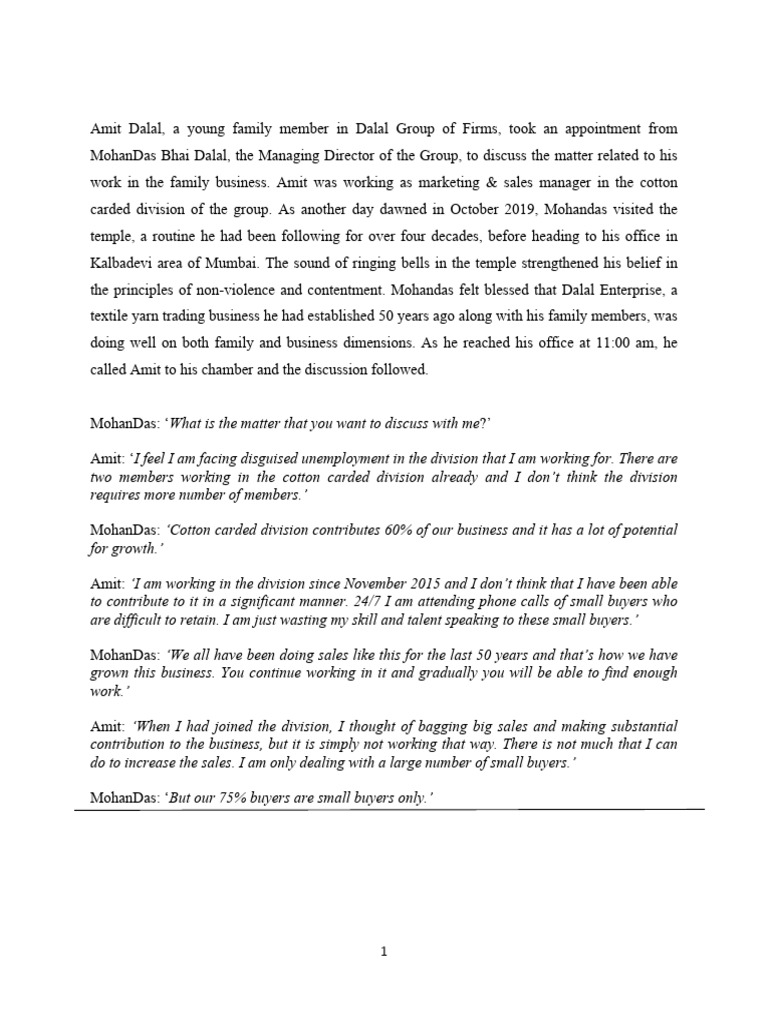 Organisational Behaviour Case 3 | PDF | Cost Of Living | Cotton