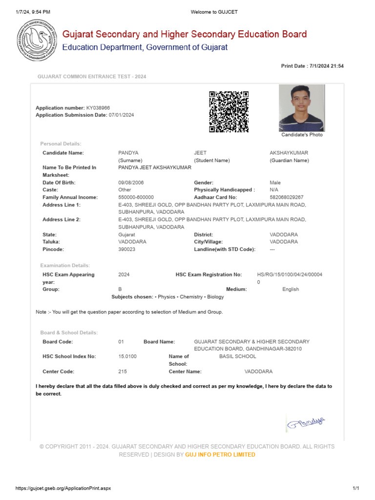 Welcome To GUJCET | PDF | Qualifications | Student Assessment And Evaluation