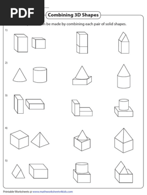 Solid Shapes Worksheets Pdf Identify 2D And 3D Shapes Education