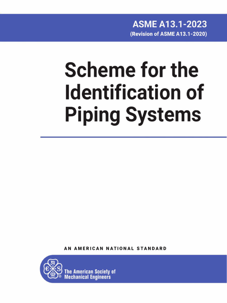 Asme A13.1-2023 | Download Free PDF | Pipe (Fluid Conveyance) | Combustion